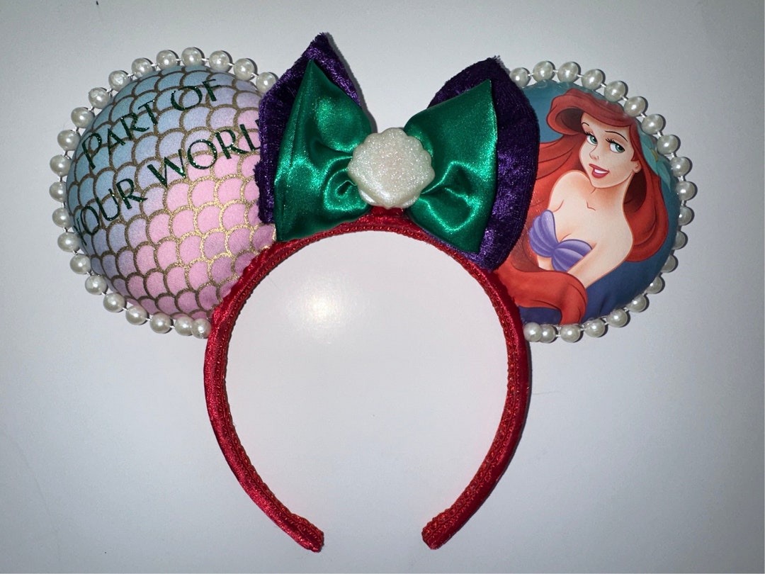 Orejas de Mickey inspiradas en Sirenita orejas de Mickey - Etsy España