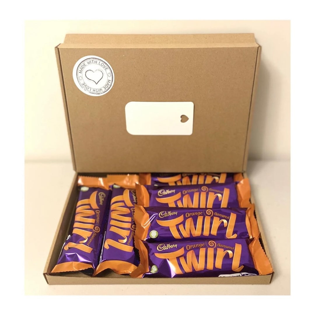 Cadbury Orange Twirl Chocolate Gift Box Hamper - Etsy