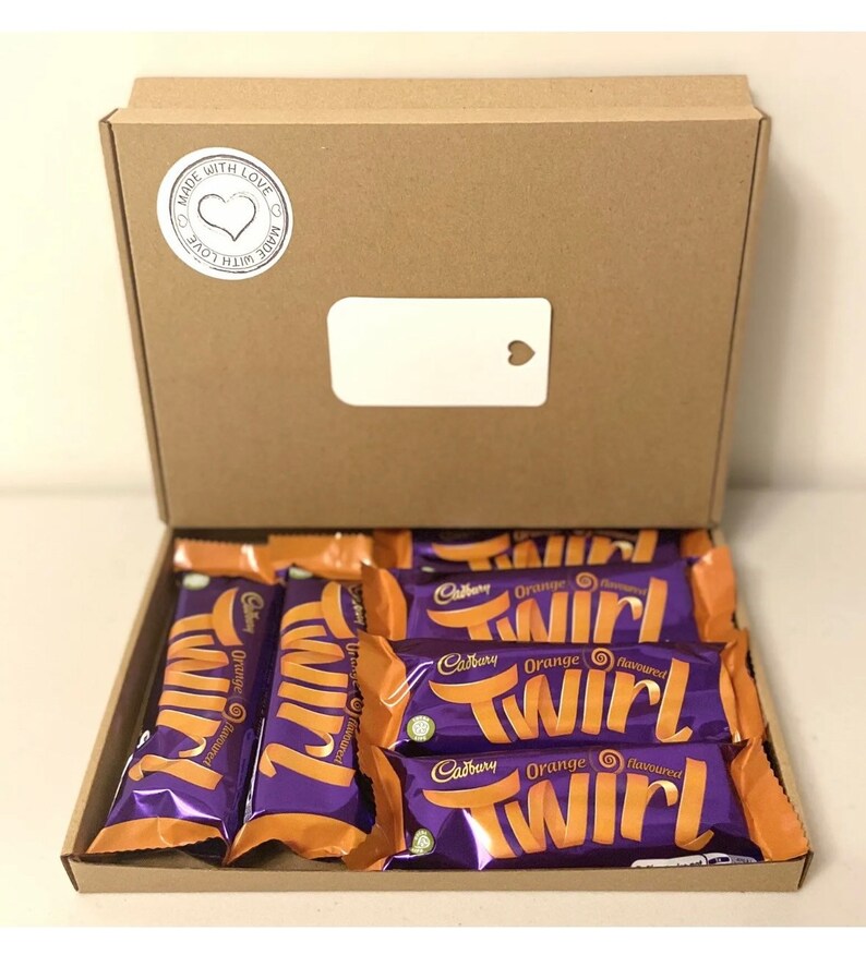 Cadbury Orange Twirl Chocolate Gift Box Hamper - Etsy