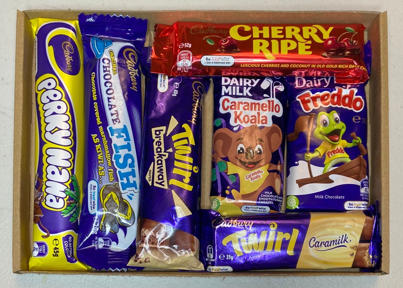 Cadbury Cherry Ripe Perky Nana Twirl Caramilk Fish Caramello - Etsy UK