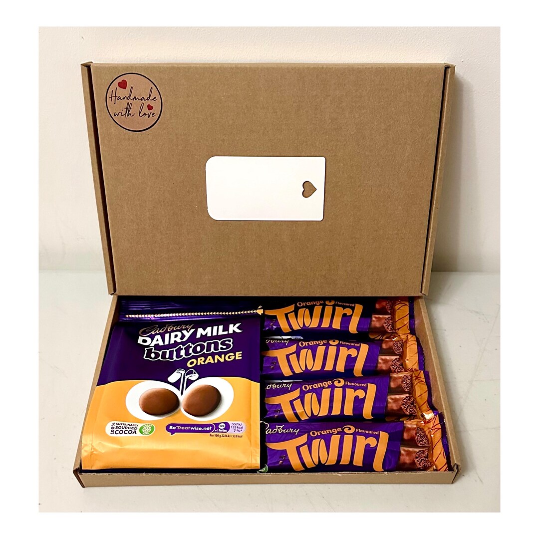 Cadbury Orange Twirl Chocolate Bar & Dairy Milk Chocolate Orange ...
