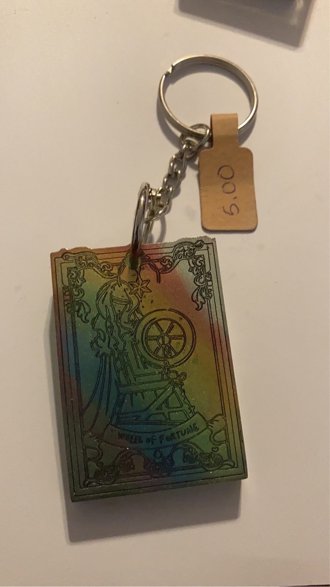 Tarot Keychain- Wheel of Fortune - Etsy