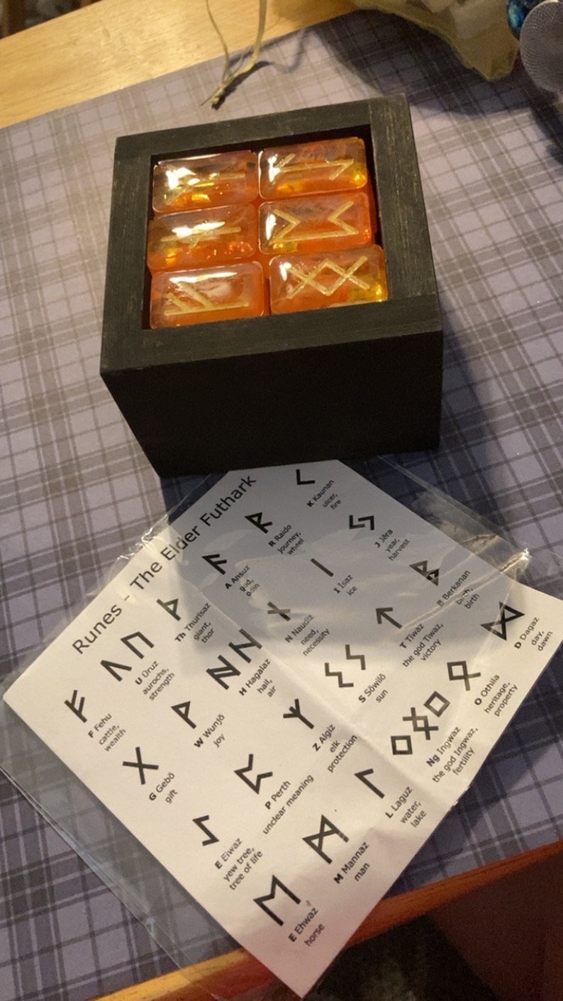 Elder Futhark Runes With General Instructions - Etsy