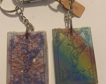 The Hanged Man Tarot Card Keychain - Etsy