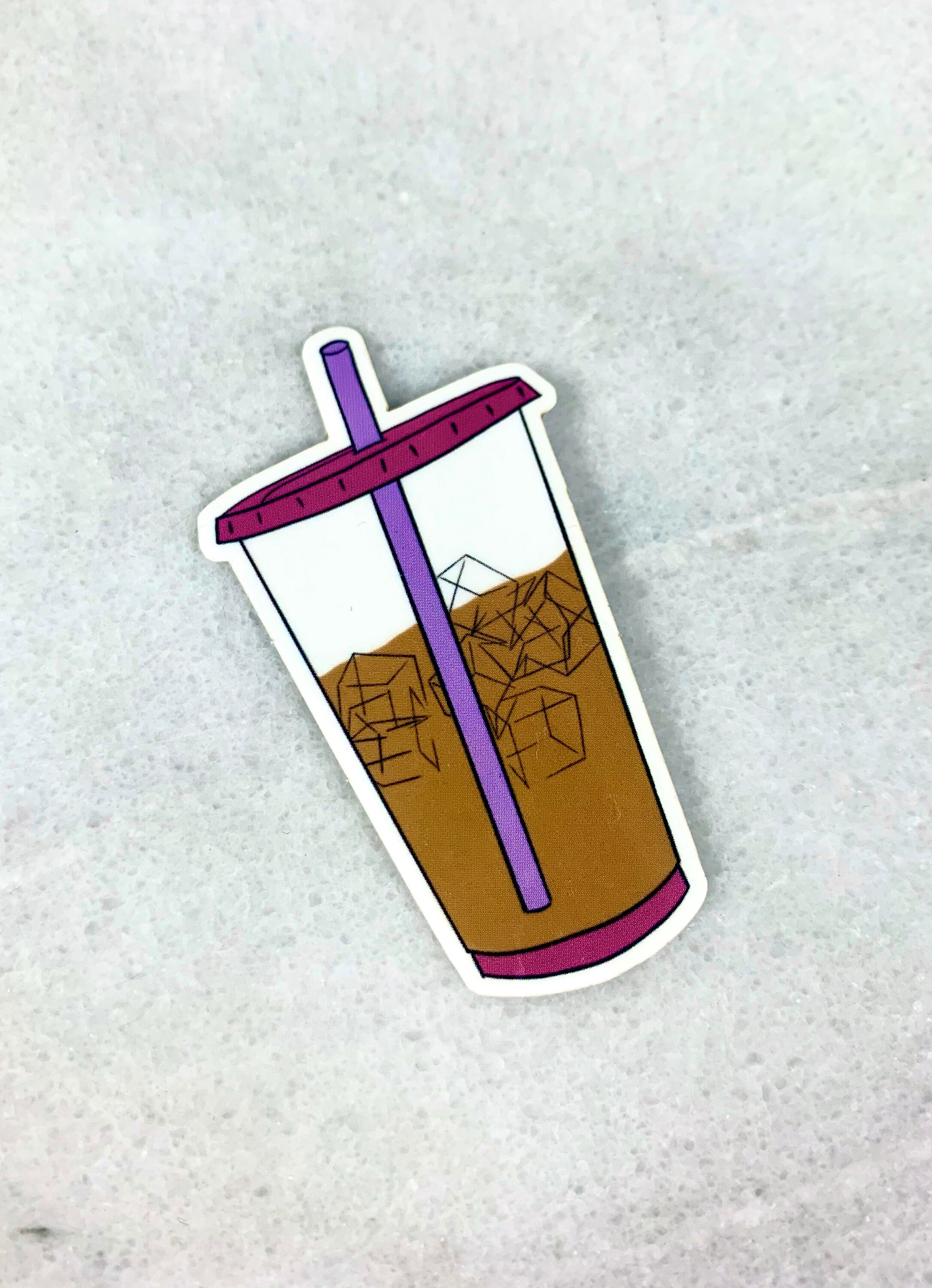 Iced Chai Sticker Gifts for Brown Desi Girl Friends Iced Tea Cute Small ...