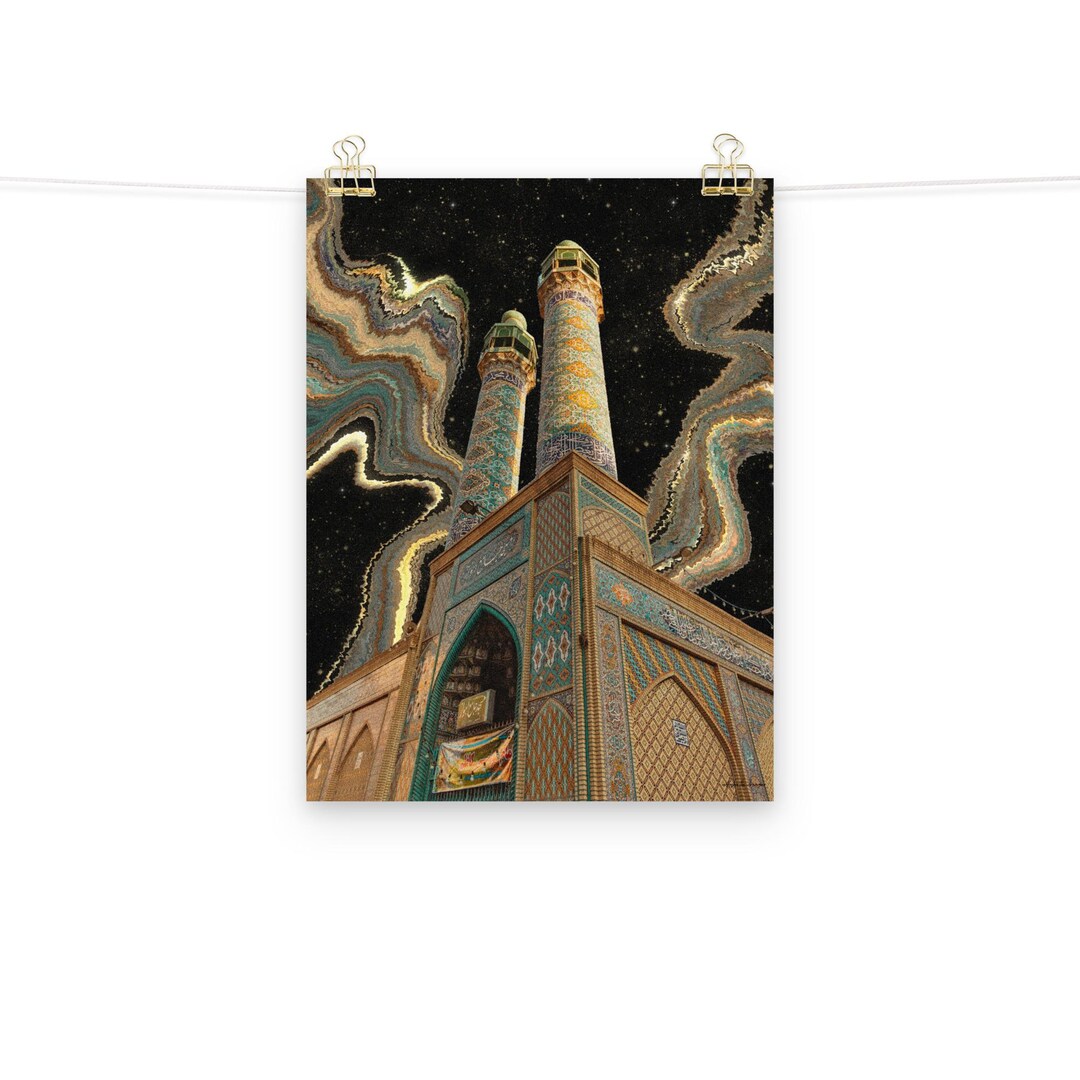 Masjid Mosque Collage Art | Surrealism | Gifts for Desi Friends ...