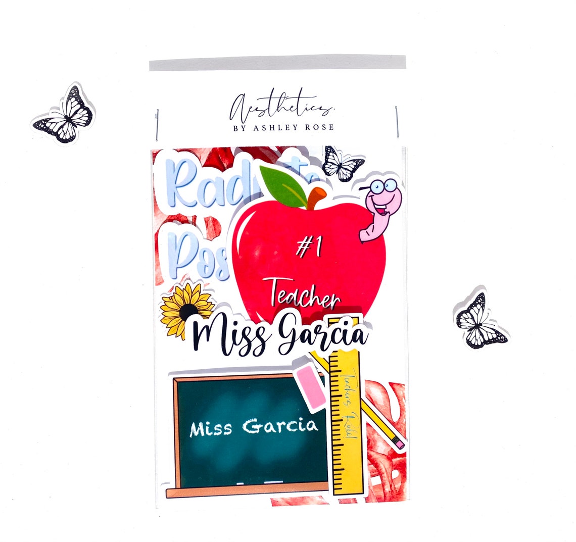 Custom Teacher Sticker Pack 1 Teacher Sticker Gift for - Etsy