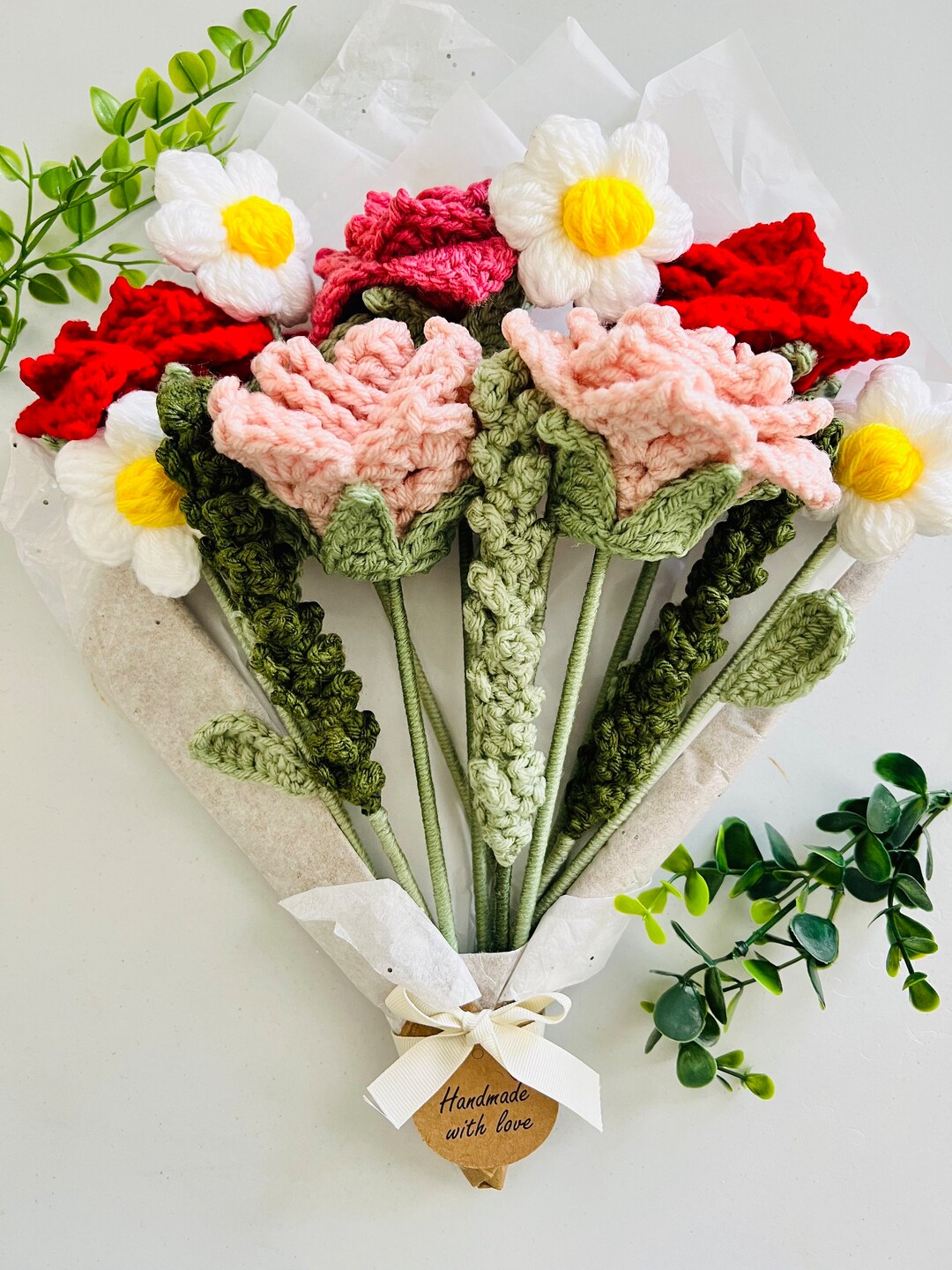 Ramo De Rosas Tejidas/ Roses Bouquet in Crochet/ Forever Flowers ...