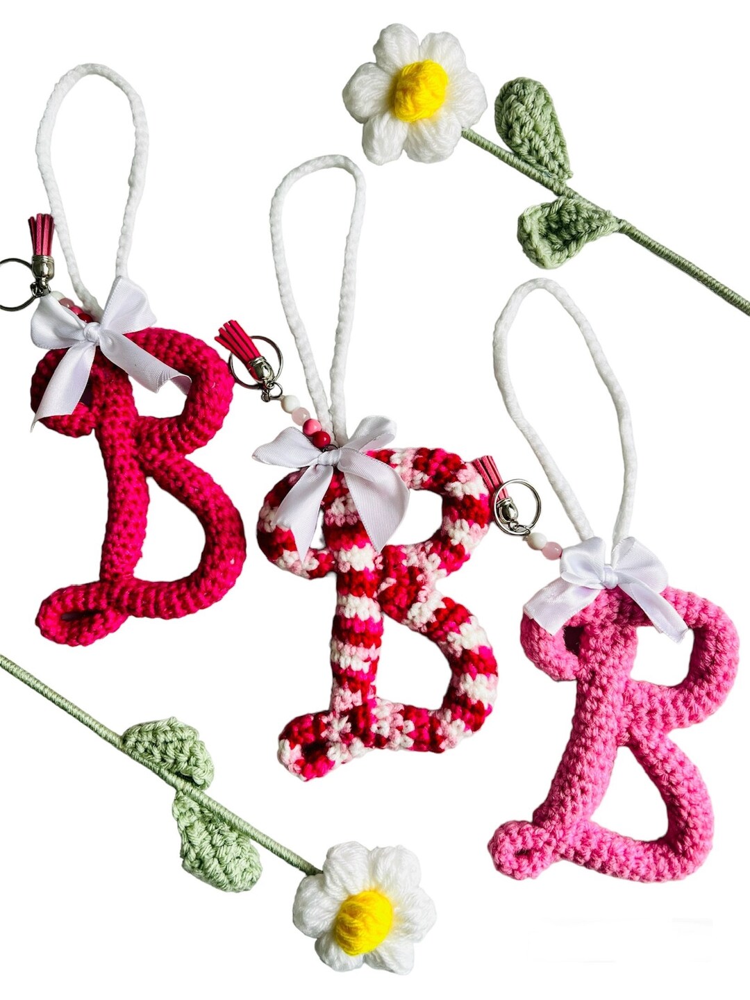 Barbie Keychain in Crochet/barbie Car Accessory/llavero De Barbie ...