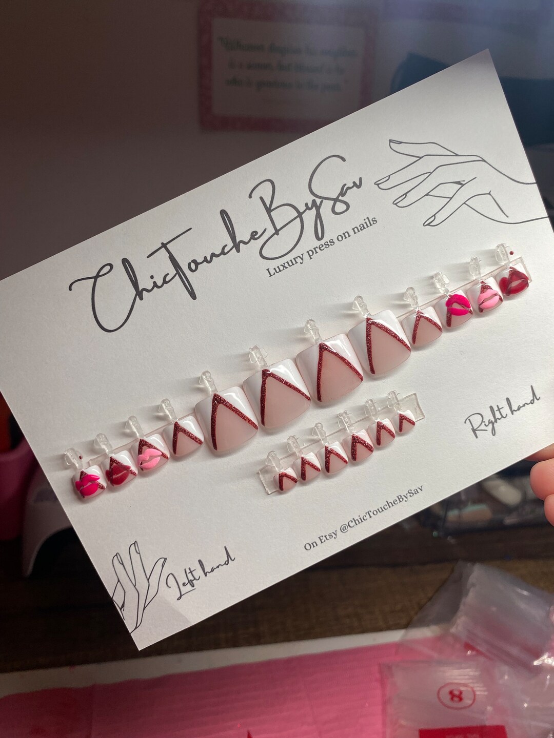 First Love Toe Set | Matching Press on Toe Set| 22pc Toe Set - Etsy