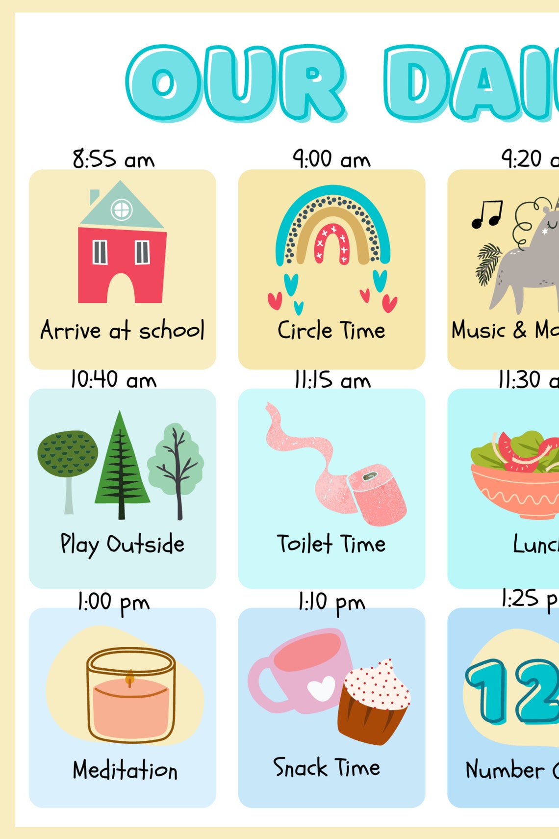 Preschool Calendar Board/ Preschool Worksheets/ Preschool Printables ...