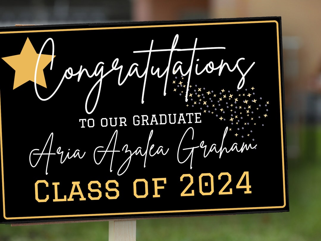 Graduation Yard Sign / Custom Graduation Yard Sign / Graduation Party ...