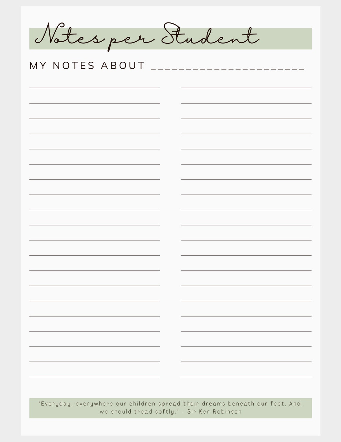 Lesson Planning Sheets/teacher Organization Tools/ Academic Planner - Etsy