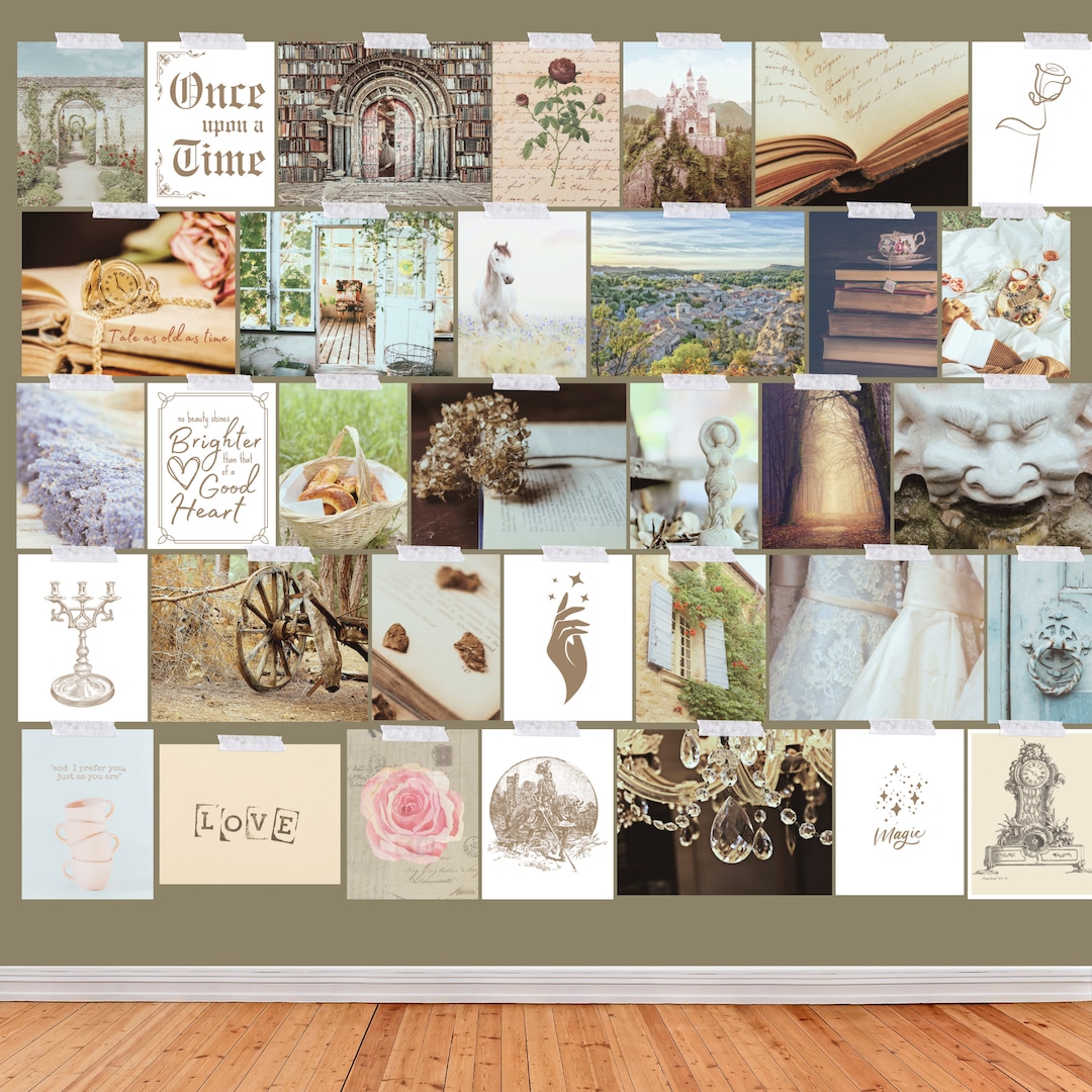 Beauty and the Beast Wall Collage Kit, Tea Cup Wall Art, Classroom ...