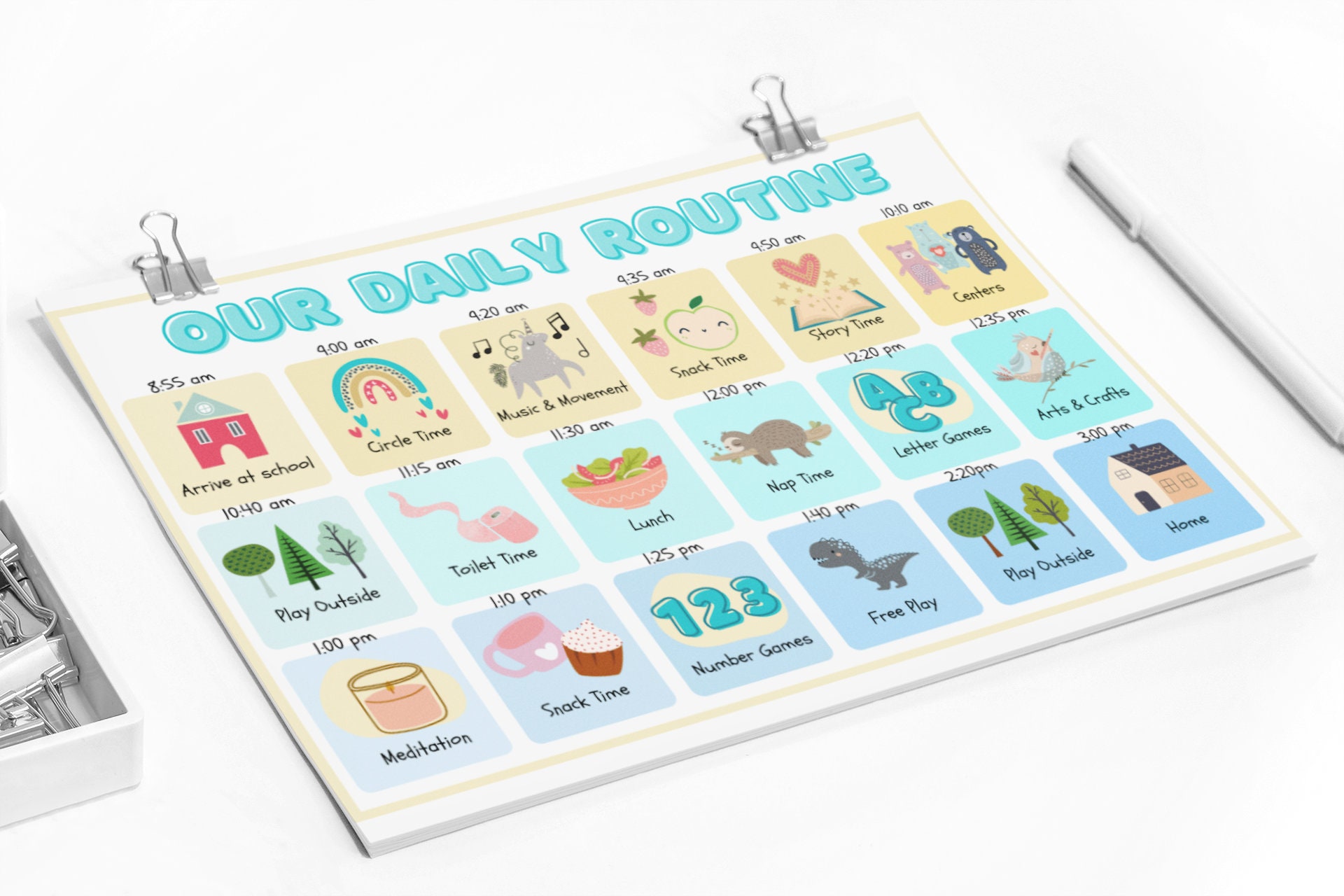 Preschool Calendar Board/ Preschool Worksheets/ Preschool Printables ...