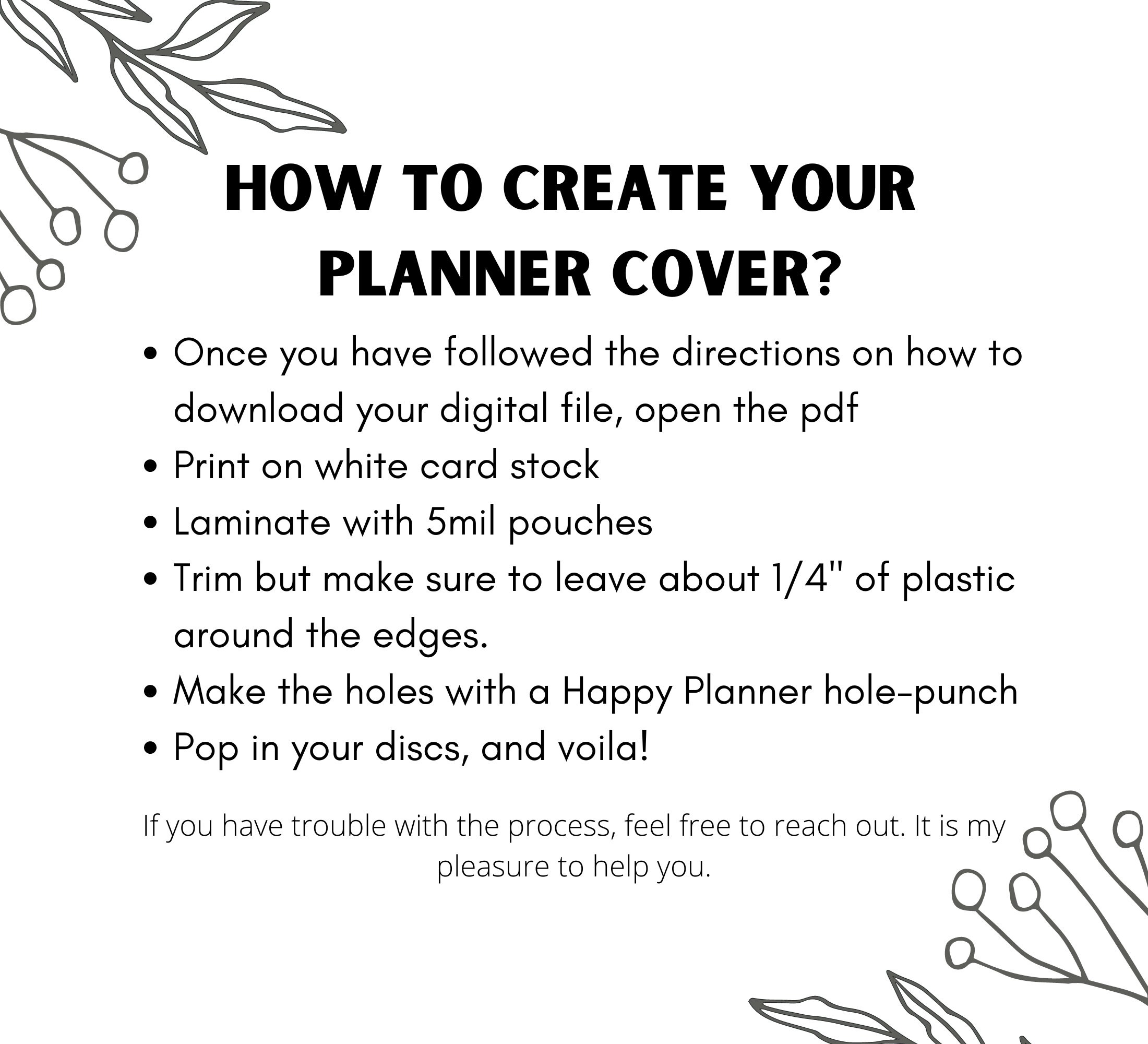 Mushroom Happy Planner Covers, Discbound Covers, Homeschool Planner ...