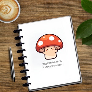 Mushroom Happy Planner Covers, Discbound Covers, Homeschool Planner ...
