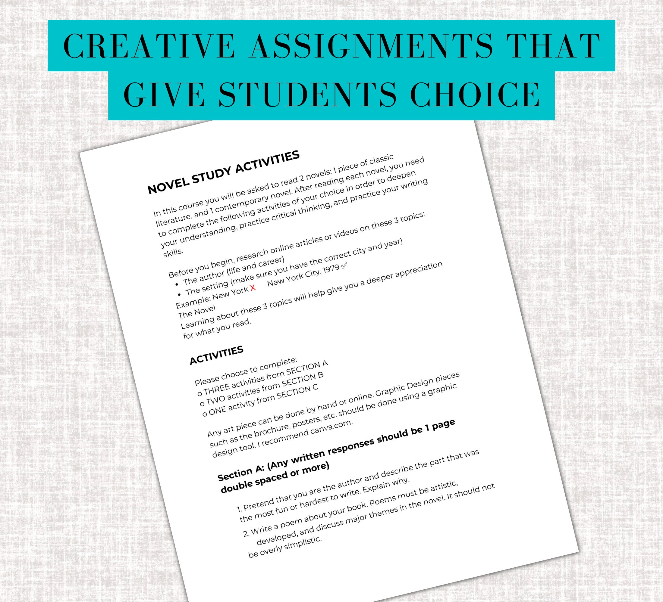 Grade 9 English Curriculum/ Lesson Plan Printable / Homeschool ...