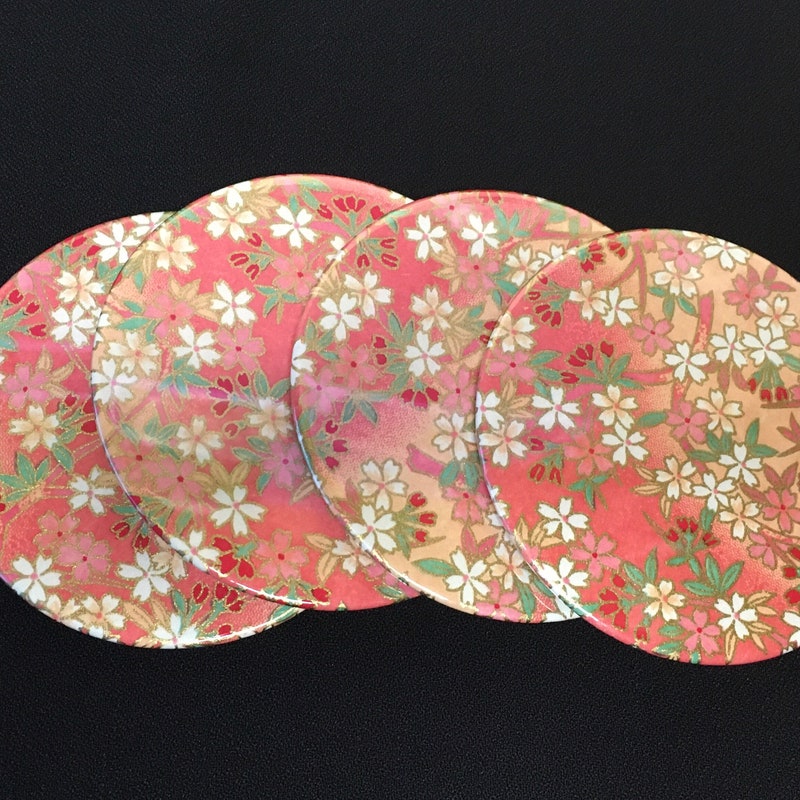 Cherry Blossom Coaster - Etsy