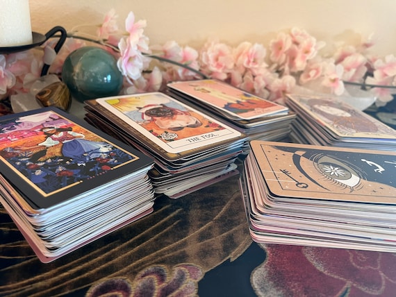 Random Tarot Cards Full Deck of 78 Cards - Etsy