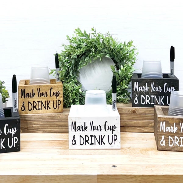 Mark Your Cup and Drink Up - Etsy
