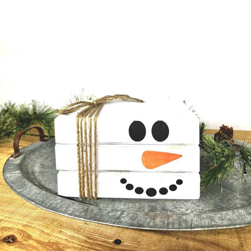 Christmas Book Stack - Etsy