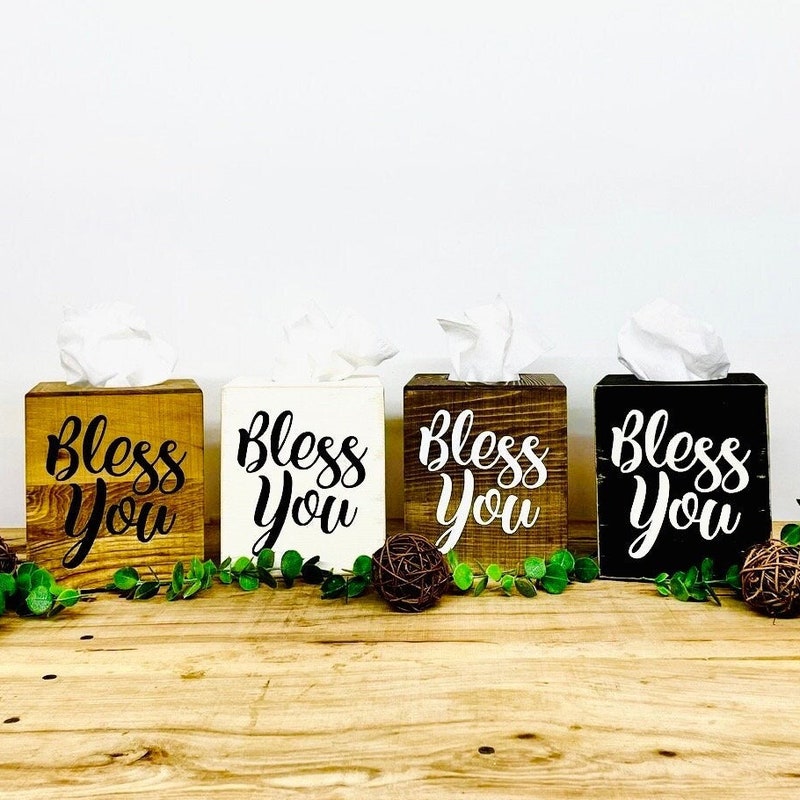 Bless You Tissue Box - Etsy