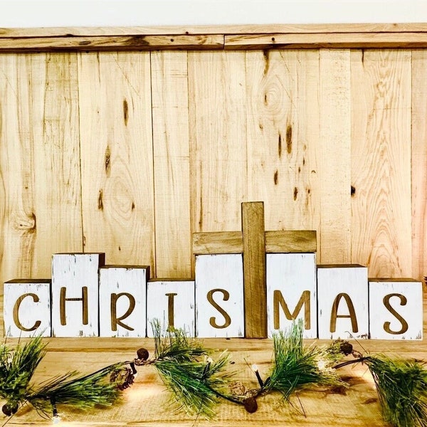 Christmas Blocks - Etsy