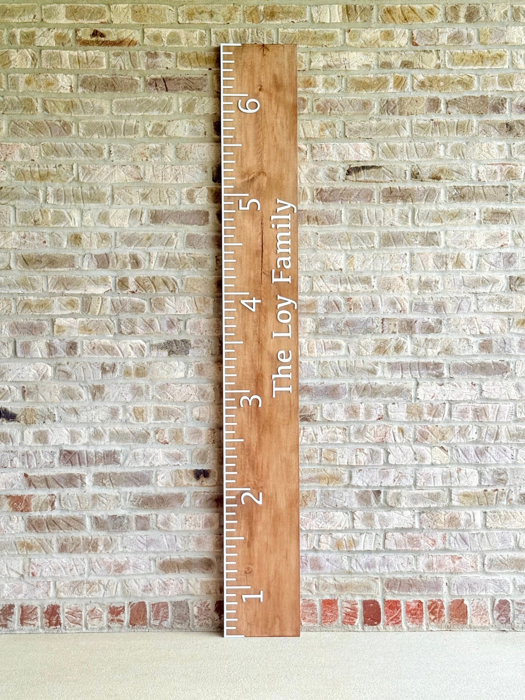 Family Growth Chart 3D Customizable Sign | Wooden Height Measurement ...