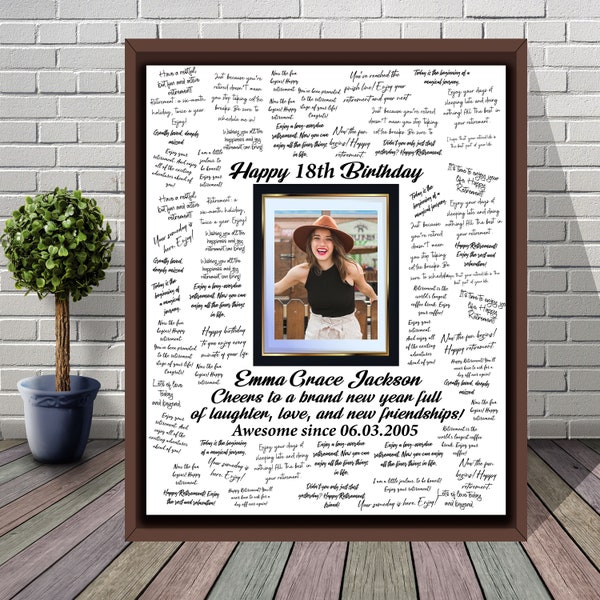 18th Birthday Sign Book - Etsy