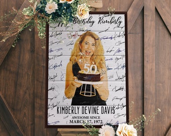 Birthday Signature Book - Etsy