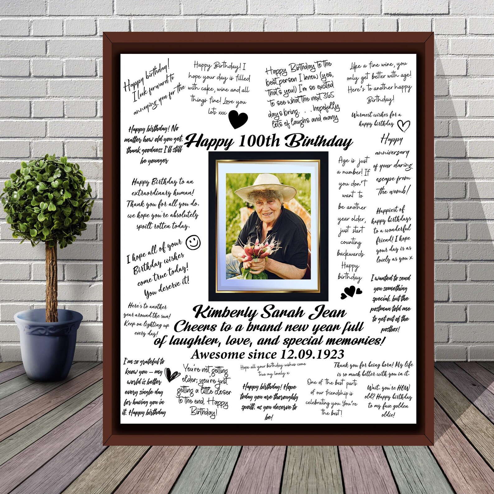 100th Birthday Guest Book, 100th Birthday Signing Board 90th Birthday ...