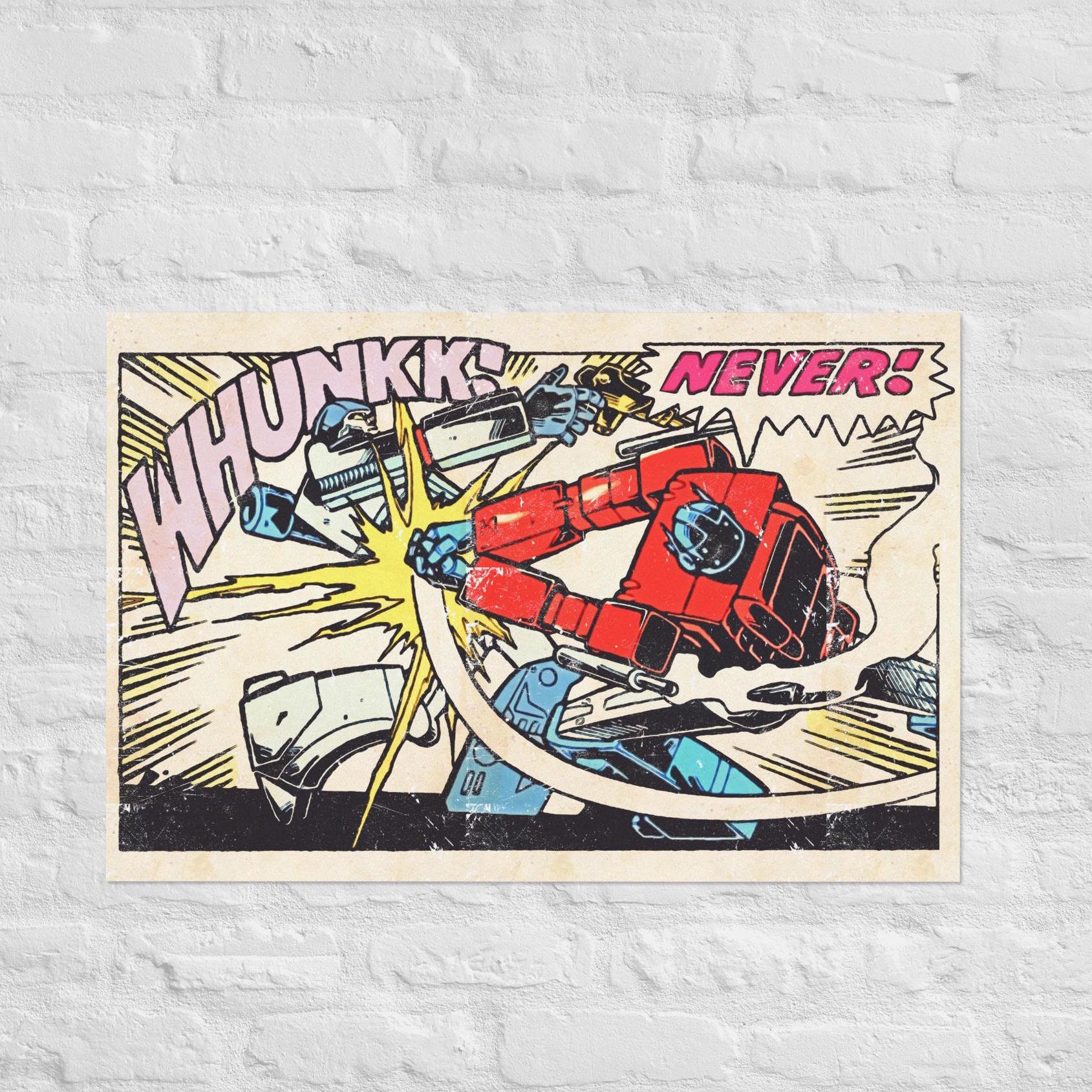 Optimus Prime VS Megatron | Transformers the Movie Retro Comic Book ...
