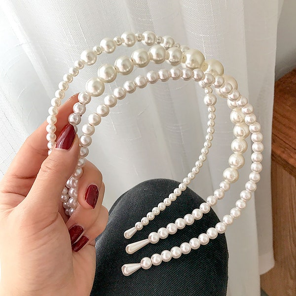 Pearl Headband - Etsy