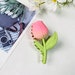 Pink Tulip Hair Claw Clips,vintage Elegant Metal Tulip Hair Claw,tulip ...