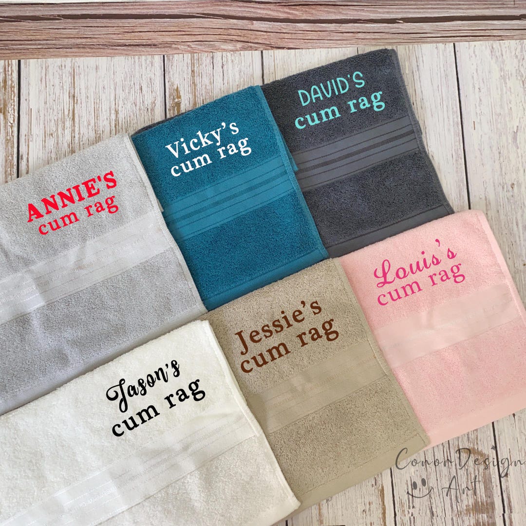 Custom Cum Rag,personalized Embroidery Cum Rag,anniversary Gift,funny ...