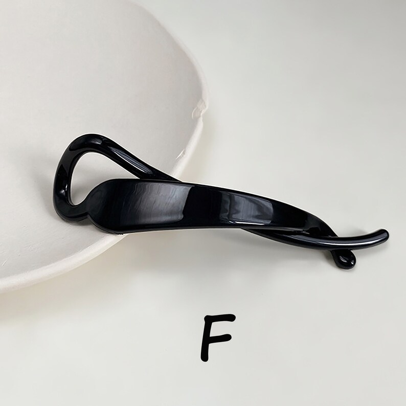 Matte Acrylic Duckbill Clear Hair Claw Clips Simple | Etsy