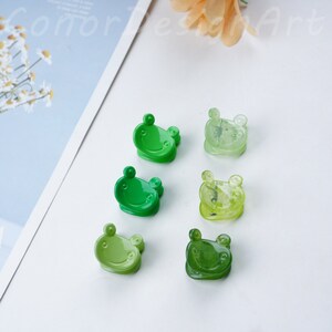 3pcs/pack Cute Little Frog Hair Claw Clips, Kawaii Cartoon Frog Hair ...