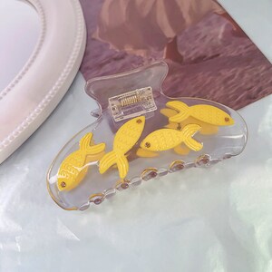 Cute Goldfish Acetate Hair Claws, Kawaii Goldfish Hair Claw Clips ...