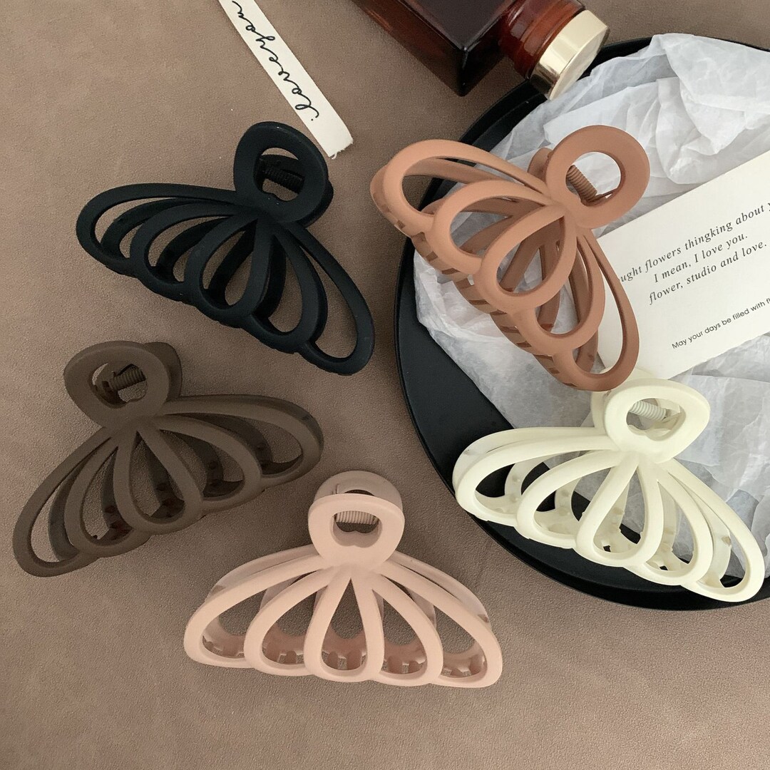Minimalism Matte Pure Color Hair Claws Trendy Hair Claws for - Etsy Canada