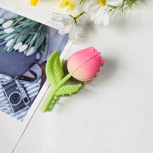 Pink Tulip Hair Claw Clips,vintage Elegant Metal Tulip Hair Claw,tulip ...