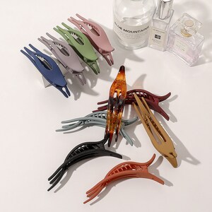 Vintage Morandi Matte Hair Clips Matte Solid Color Clips for - Etsy