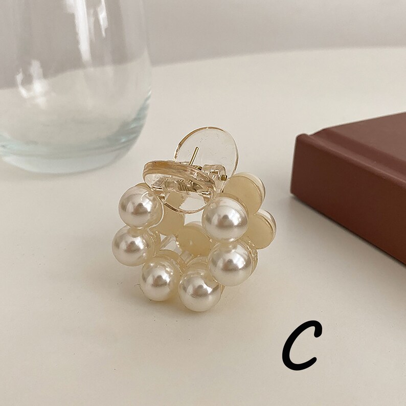 Mini Pearl Hair Clips Small Pearl Hair Claw Elegant Hair - Etsy