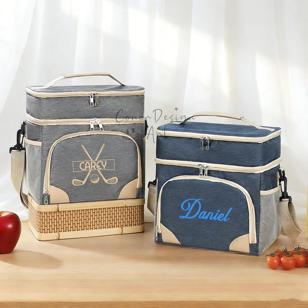 Custom Insulated Cooler Bag,personalized Lunch Bag,embroidered Lunch ...