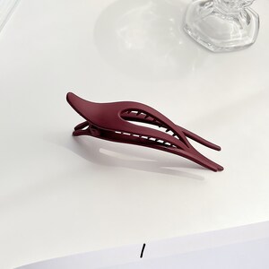 Vintage Morandi Matte Hair Clips, Matte Solid Color Clips for Women ...