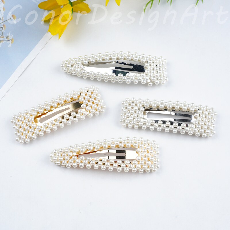 Pearl Hair Clip - Etsy