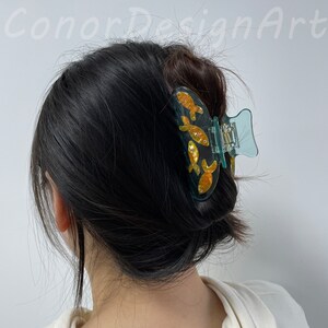 Cute Goldfish Acetate Hair Claws, Kawaii Goldfish Hair Claw Clips ...