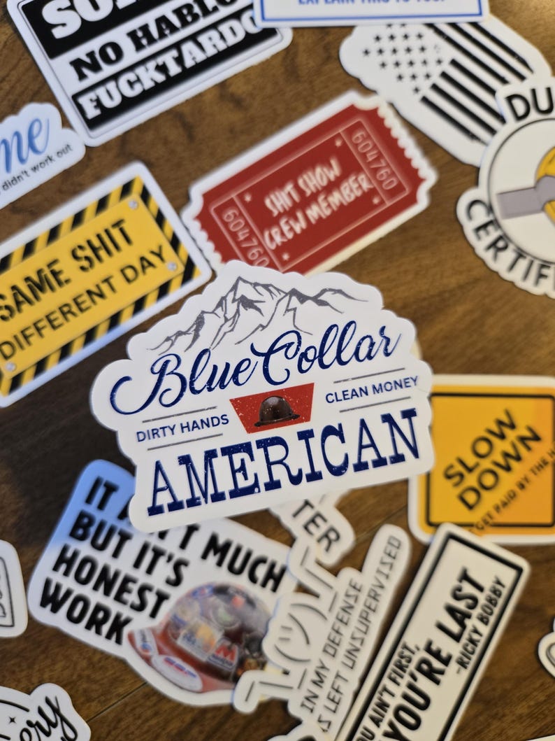 Hard Hat Stickers, Blue Collar Stickers, Construction, Boilermaker ...