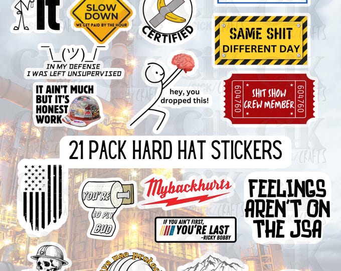 Hard Hat Stickers, Blue Collar Stickers, Construction, Boilermaker ...