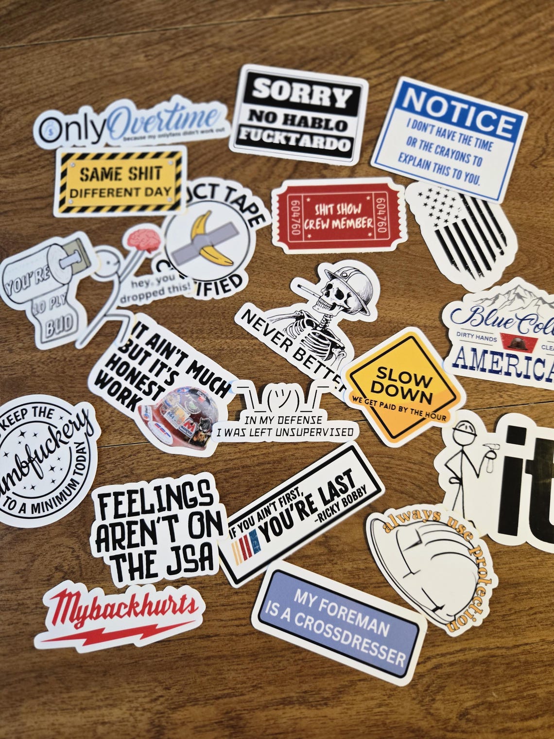Hard Hat Stickers, Blue Collar Stickers, Construction, Boilermaker ...